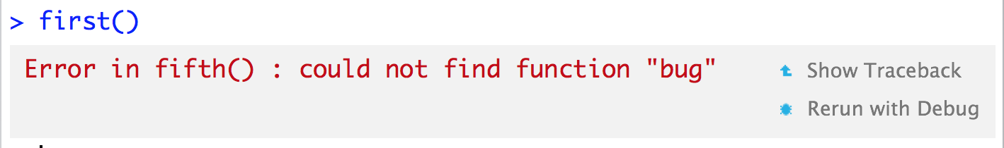 Hands-On Programming with R - Appendix E — Debugging R Code