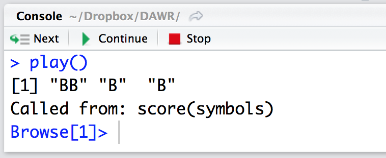 Hands-On Programming with R - Appendix E — Debugging R Code